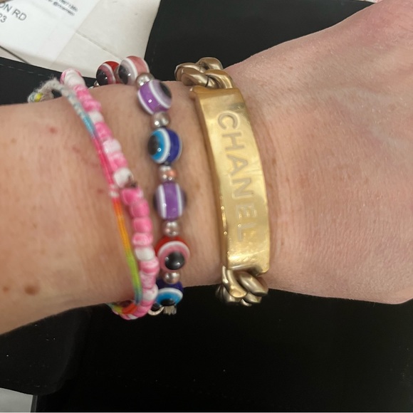CHANEL | Jewelry | Chanel Plate Bracelet | Poshmark